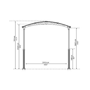 Palram - Canopia Arcadia Alpine 12 x 14 Carport
