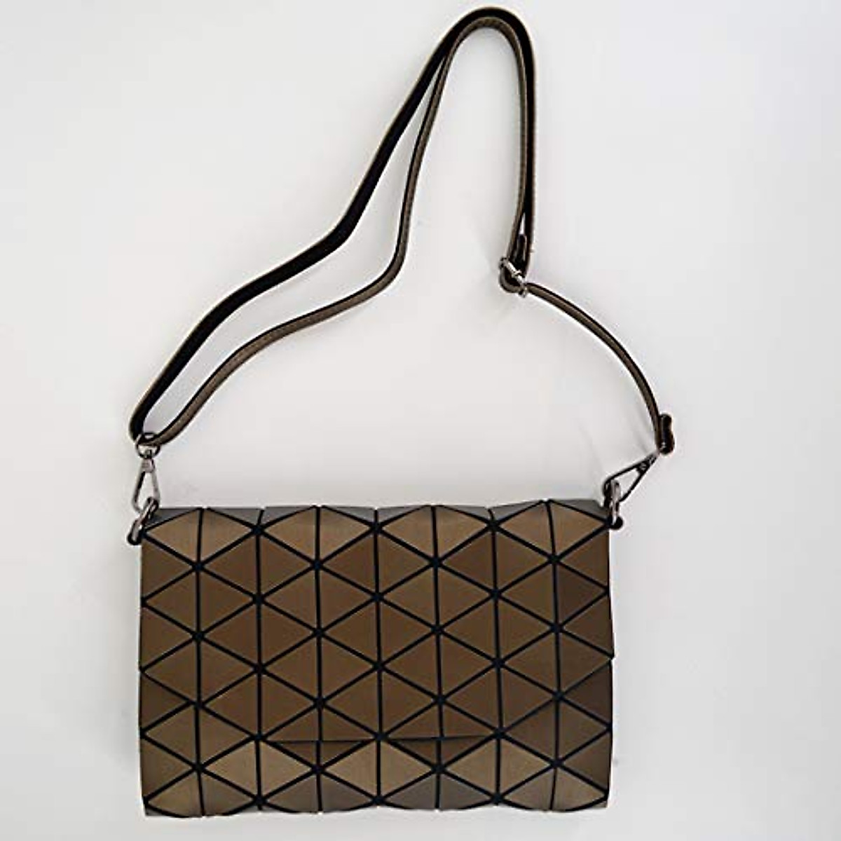 Felice Ann Women Small Geometric Pattern Holographic Crossbody Bag Shoulder Bag Envelope Flap Purse