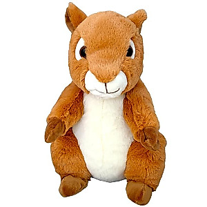Scamper The Squirrel Plush Toy - 16" Soft Stuffed Animal, Adorable Squirrel Gift for Kids, Perfect for Nursery Decor, Great for Birthdays and Animal Lovers, Cuddly Brown and Gray Squirel Companion