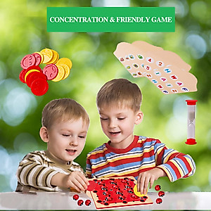 KidEwan Ladybug's Garden Memory Game, Educational Toys for Kids Ages 3 and Up, Memory Matching Board Game with Double-Sided Cards, Preschool Learning Toy for Toddlers Boys Girls