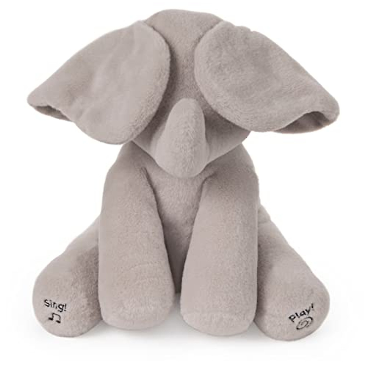 GUND Baby Official Animated Flappy The Elephant Stuffed Animal Baby Toy Plush for Baby Boys and Girls, Gray, 12" (Song Styles May Vary)