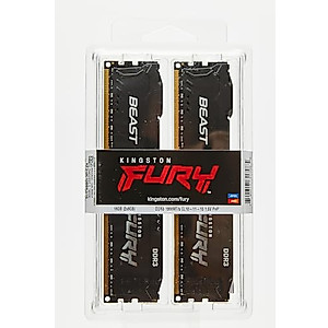 Kingston Fury Desktop PC Memory DDR3 1866MHz 8GB x 2 Kingston Fury Beast CL10 KF318C10BBK2/16