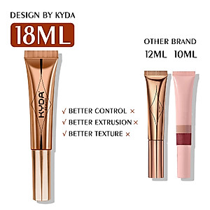 KYDA Highlighter Beauty Wand, Face Illuminator with Cushion Applicator, Natural Glossy Finish, Silky Smooth Cream, Face Highlighter Bronzer Makeup, Lightweight Blendable, by Ownest Beauty-Sun Glow