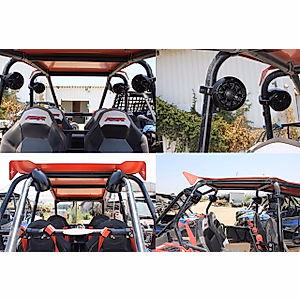 NOAM NUTV4 Quad - 4 Channels Marine Bluetooth ATV/Golf Cart/UTV Speakers Stereo System