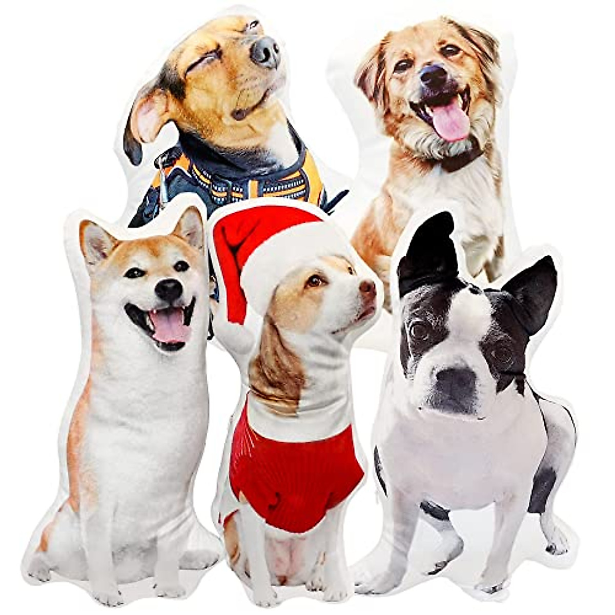 OARSE Custom Pet Pillows Personalized with Photo Pillow Shaped Looks Like Your Dog Cat Picture Customized Pets Gifts for Owners - Single Sided Print 12 Inch