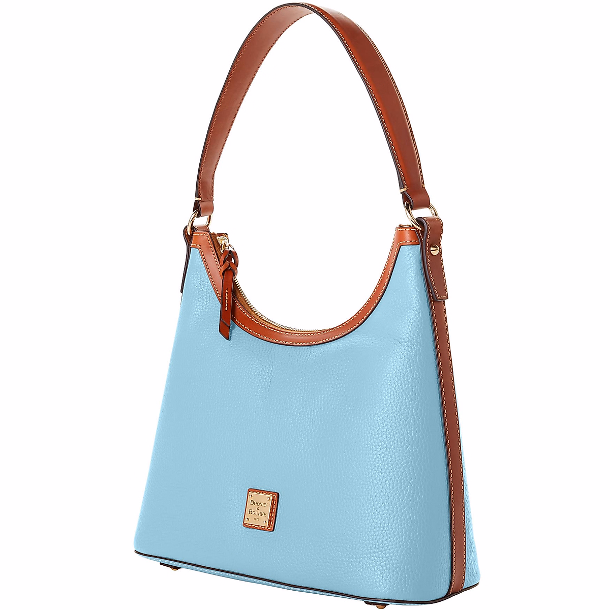 Dooney & Bourke Handbag, Pebble Grain Hobo Shoulder Bag - Caribbean Blue