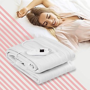 ReunionG Washable Heated Electric Mattress Pad, 8 Modes Temper Control, 4 Gear Time Mode, Heating Bed Topper Blankets w/Detachable Connector, Fast Heating, Soft Material, Warmer Bed Toppers (Full)