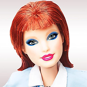 Barbie Signature David Bowie Doll (11.5-in, Red Hair) Posable, Wearing Blue Suit, with Doll Stand and Certificate of Authenticity, Gift for Collectors