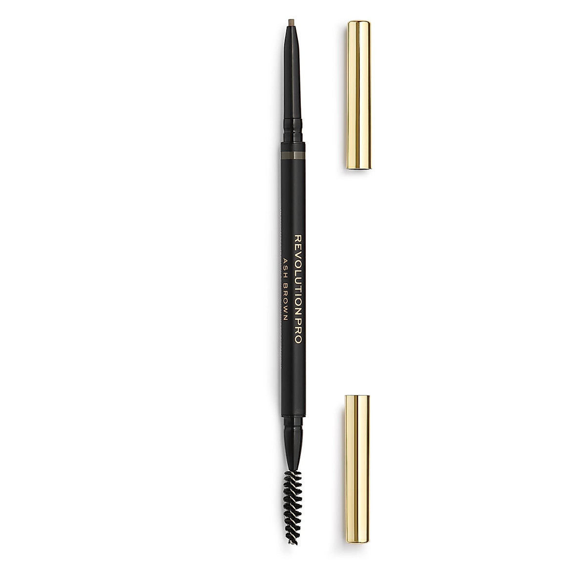 Revolution Pro Define & Fill Micro Brow Pen, Dual Ended Eyebrow Pen, Spoolie & Brow Filler In One Pen, Vegan & Cruelty-Free, Ash Brown