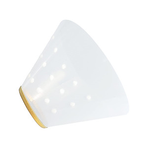 WishLotus Cat Cone Recovery, Soft Comfortable Adjustable Elizabethan Cat Collar, Pet Recovery E-Collar, Anti-Bite/Lick Pet Collar for Cat, Small Medium Dog, Rabbit (S, White)