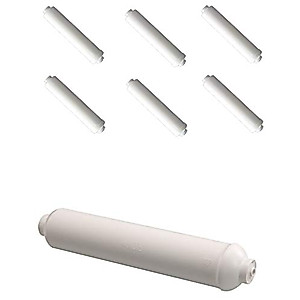 6) 255579-43 compatible Inline Sediment Water Filter 1/4 Quick Connect