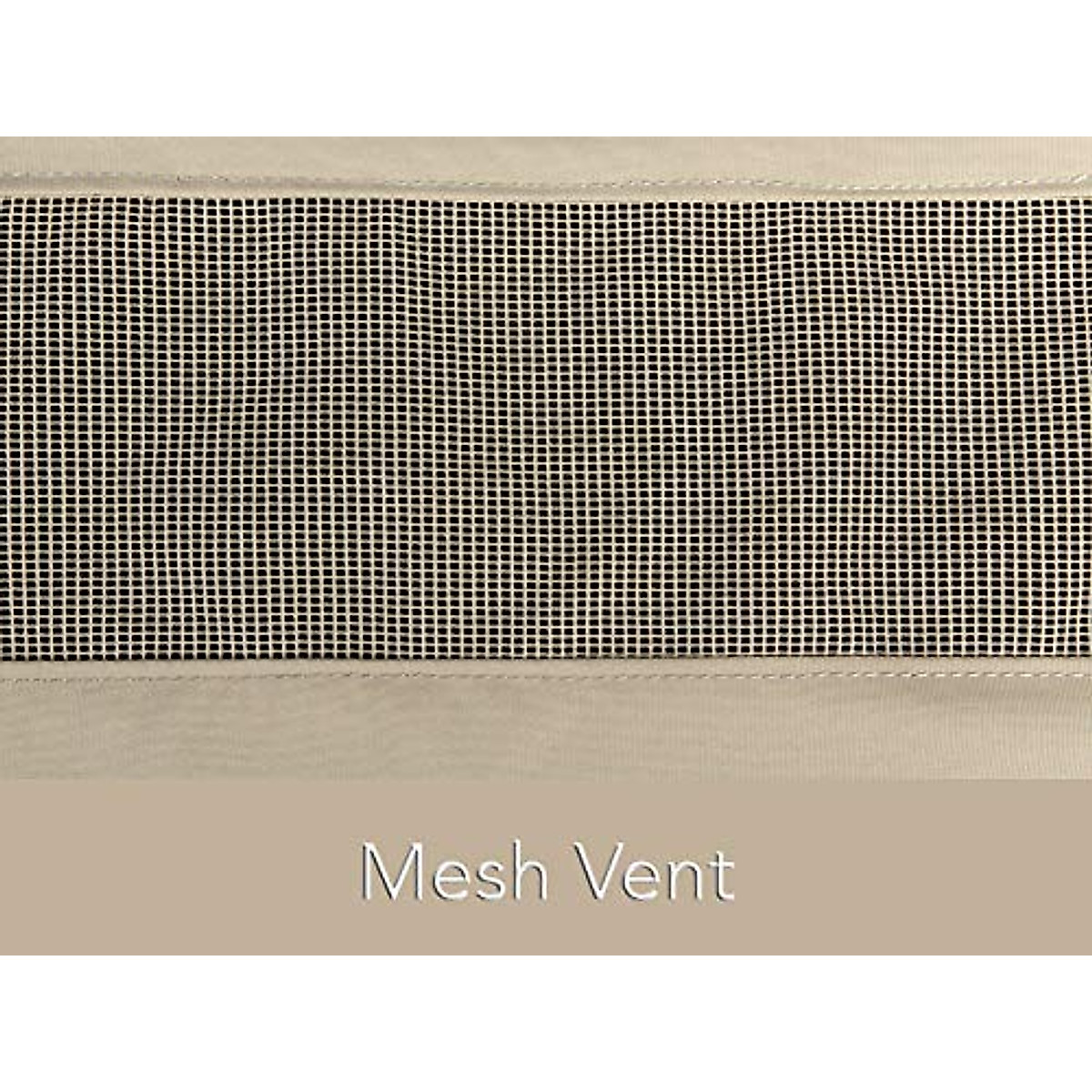 Covermates Grill Cover – Weather Resistant Polyester, Adjustable Drawcord, Mesh Vent, Grill and Heating-Khaki