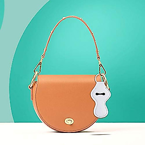 Wei Xi Sublimation Blanks Chapstick Holder Keychains Lipstick Holder Keychains Chapstick Holder Bulk, White (10 Pcs), Small