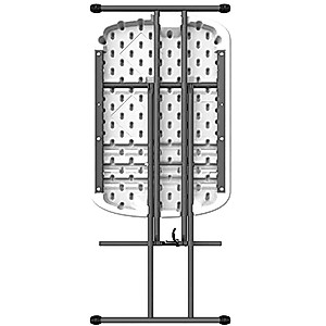 Lifetime 80251 Adjustable Folding Laptop Table TV Tray, 26 Inch, White Granite
