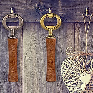 Metal Bottle Opener Blank Stainless Steel Flat Bottle Opener Inserts Kit Threaded Beer Opener Hardware for Valentine's Day Wedding Wine Party Wood Turning DIY Handmade Project Craft (5 Pieces)