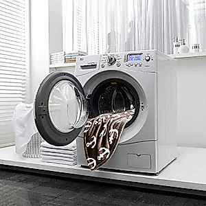 YuanKanJu DAKANG Plush Throw Blanket, Fleece Throw for Couch 50" x 60" - Soft Microfiber Cozy Lightweight Printed All Season Bed Throw Blanket, Anchor Borwn