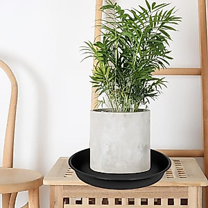 Angde 6 Pack of Plant Saucer 4 5 6 8 10 12 14 16 18 20 Inch Round, Plant Drip Trays for Pots, Plant Drip Tray, Flower Plant Pot Saucers, Pot Saucer 4", Plant Saucers for Indoors (5", Black)