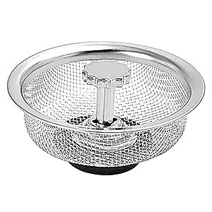 2 Pack Kitchen Sink Strainer Stopper Stainless Steel Drain Basket Waste Plug