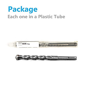 25PCS, 7/16" x 6", SDS Plus Drill Bits, Rotary Drill Bit, Masonry Drill bit Set, SDS+ Hammer Bits