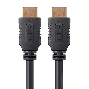 Monoprice 4K High Speed HDMI Cable - 4K60Hz, 18Gbps, HDR, 15ft, Black (3 Pack)