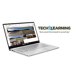 ASUS Chromebook Flip C434 2-In-1 Laptop, 14" Full HD Touchscreen 4-Way NanoEdge, Intel Core M3-8100Y Processor, 4GB RAM, 64GB eMMC Storage, All-Metal Body, Backlit KB, Chrome OS- C434TA-DSM4T, Silver