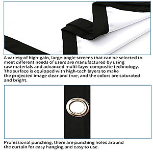 BBSJ Projector Simple Curtain 60-150 Inches Home Outdoor KTV Office Portable 3D Foldable Projections Screens ( Size : 150 inch )