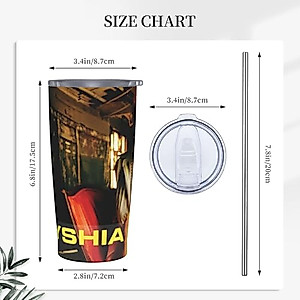 LAZHANG Keyshia Music Cole Stainless Steel Insulated Car Sippy Cup With Lid Travel Mug for Cold Hot 20 oz