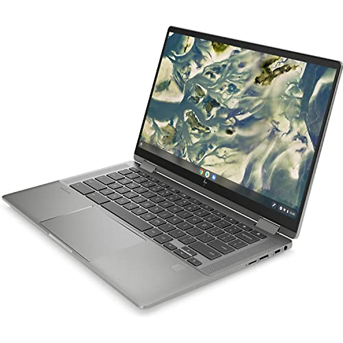 HP Chromebook x360-14c-cc0010ca 14" 2-1 FHD Touchscreen IPS Backlit, Intel Core i3-1115G4, 8GB RAM, 128GB SSD, Mineral Silver, French Canadian Keyboard, ChromeOS (Renewed)