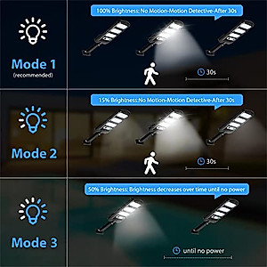 Aliokee LED Solar Lights Outdoor 2 Pack with Remote, 6000K 213LED Solar Motion Sensor Light with 3 Modes, Waterproof IP65 Night Light for Garden Garage