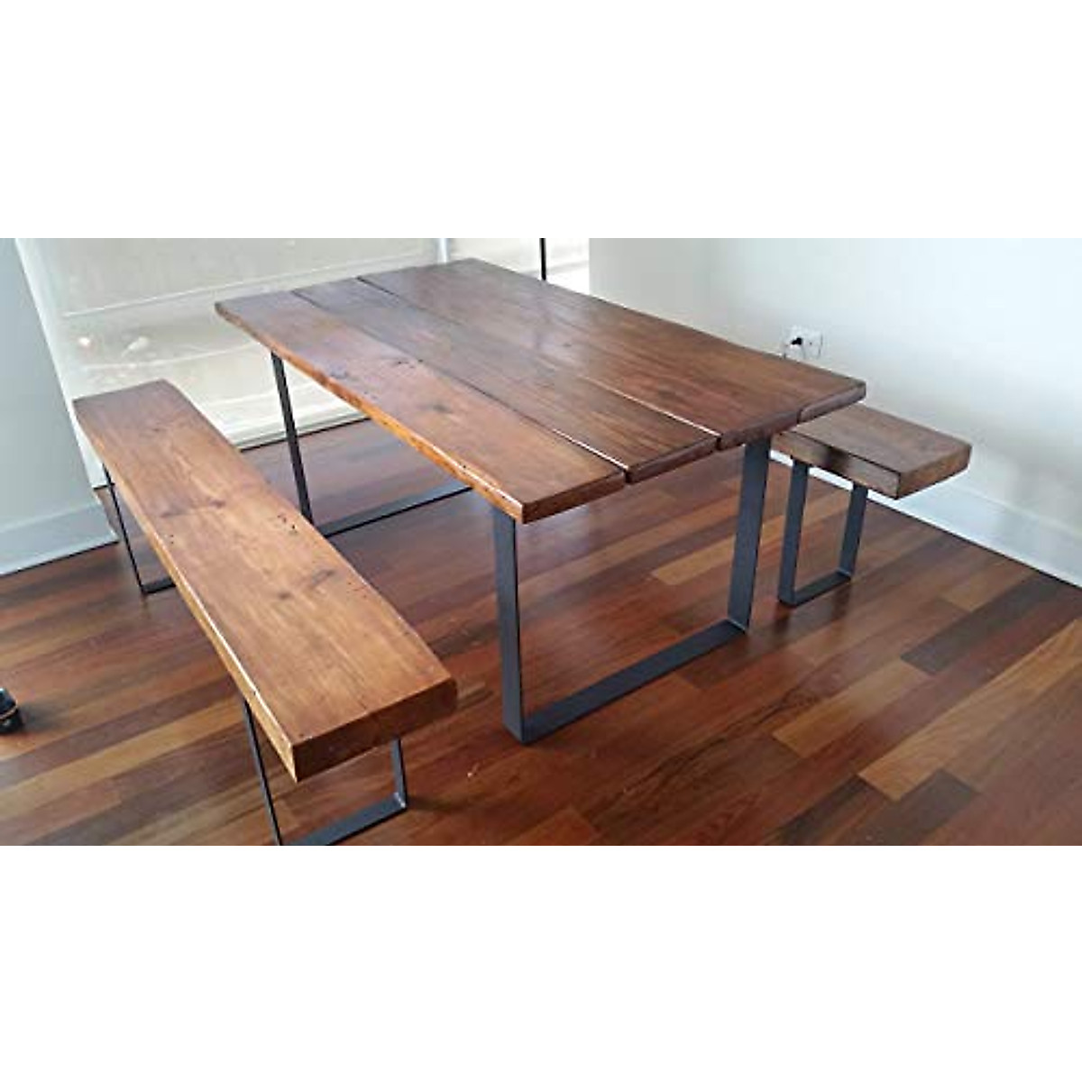 Metal Table Legs, Bent Trapezoid Style - Any Size and Color