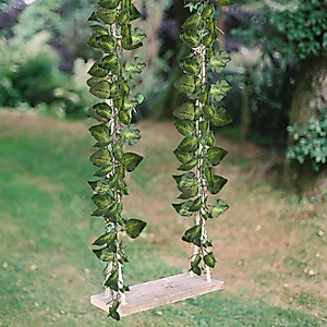 MHMJON Fake Vines, 12 Pack 84 Ft Artificial Hanging Vines Plants Faux Silk Greenery Grape Leaf Garland for Wedding Party Home Office Garden Outdoor Wall Decoration