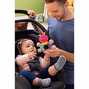 The First Years First Baby Rattle - Sensory Toys with Soft Textures and Crinkle Sounds - Infant Toys Ages 3 Months and Up