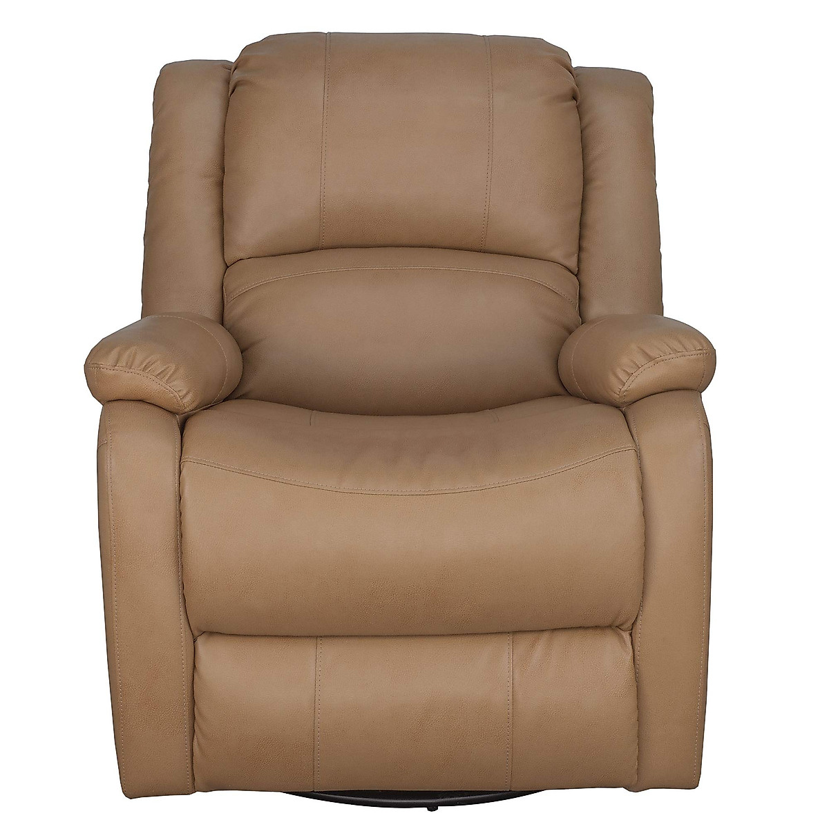 RecPro Set of 2 Charles Collection | 30" Swivel Glider RV Recliner | RV Living Room (Slideout) Chair | RV Furniture | Glider Chair | Toffee
