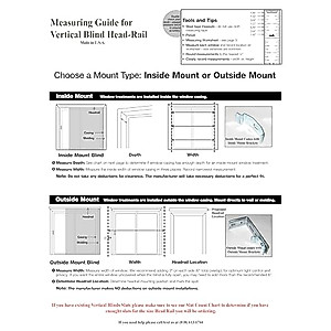 Vertical Blinds Replacement Headrail Track Custom Made to Your Size, Stack, and Control Type - Complete with Brackets and Hardware (64.5 inches)