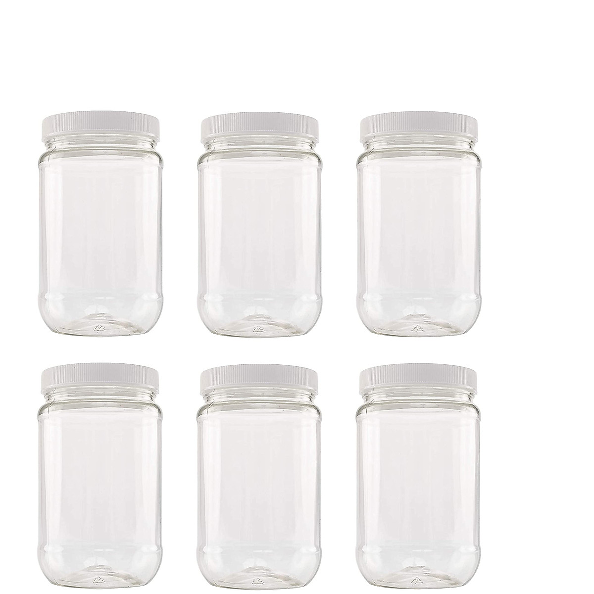 CLEARVIEW 1 Gallon Plastic Jar - 4 pack | Containers and Organization (128 Ounce Jar)