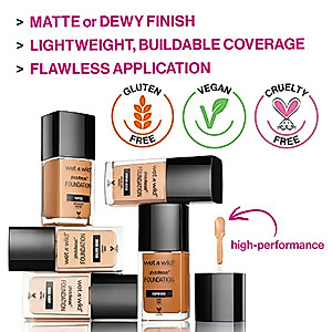 Wet n Wild Photo Focus Dewy Liquid Foundation Makeup, Soft Beige (Packaging May vary)