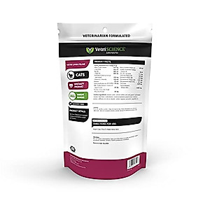 VETRISCIENCE Vetri Liver Feline, Chicken Flavor, 120 Chews - Advanced Liver Support Supplement for Cats with Milk Thistle, DMG and Whey Protein Isolate