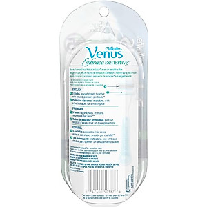 Gillette Venus Extra Smooth Sensitive Women's Razor - 1 Handle + 2 Blade Refills