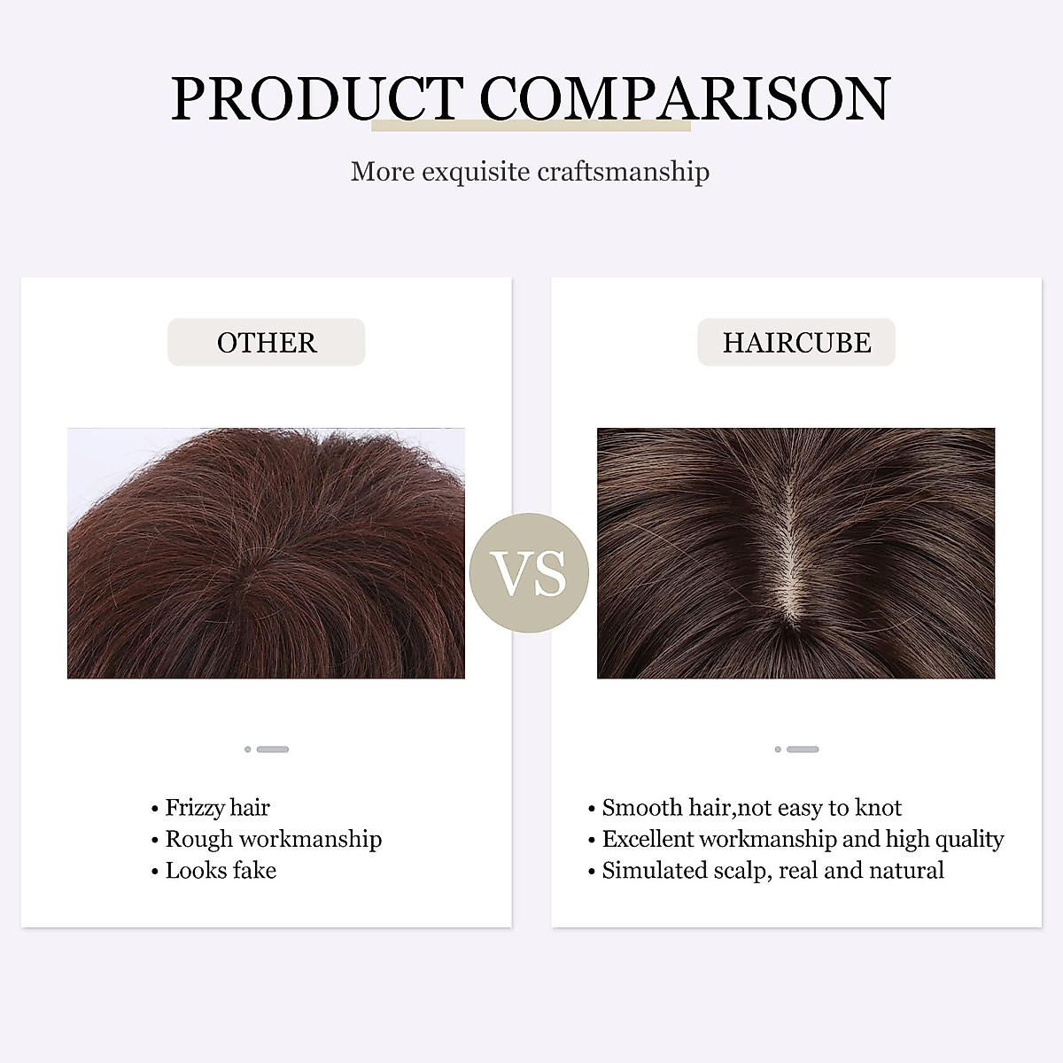 HAIRCUBE Brown Wigs for Women Long Straight layered Wig with Bangs Highlight Colour Heat Resistant Fiber Synthetic Wigs Daily Natural looking