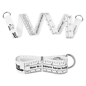 QUEEN KING Horse Measuring Tape for Height and Weight Multifunctional Measuring Stick Horse Weight Tape PVC Weight Tape 8.2ft Long
