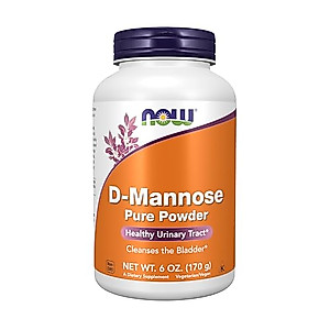 NOW Supplements, D-Mannose Powder, Non-GMO Project Verified, Healthy Urinary Tract*, 6-Ounce