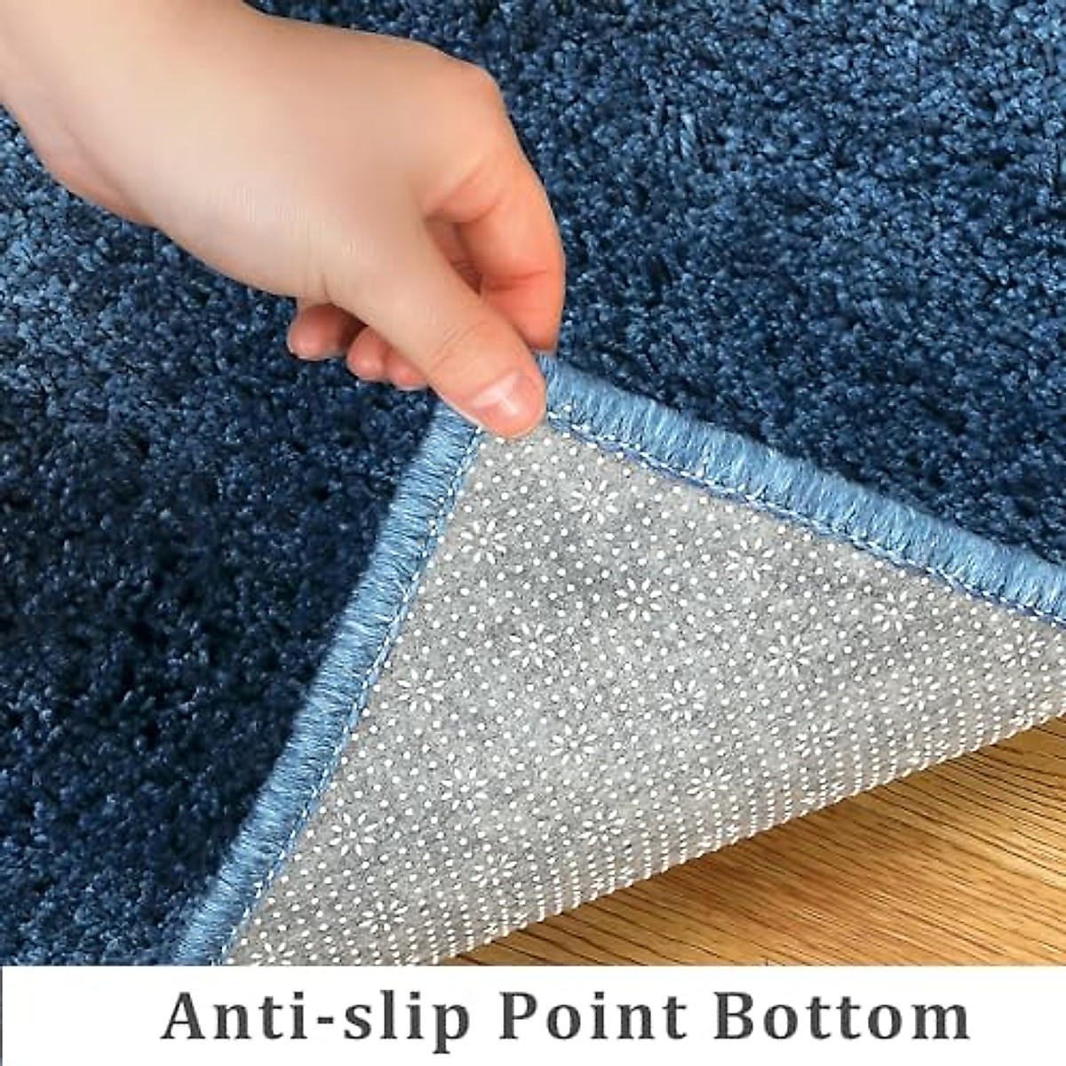 IMINROME Area Rugs 9x12 Modern Plush Large Rug Solid Rug Super Soft Rug Fluffy Shag Carpet Large Fuzzy Plush Throw Rug,Large Shaggy Floor Big Carpets for Bedroom Kids Home Decor