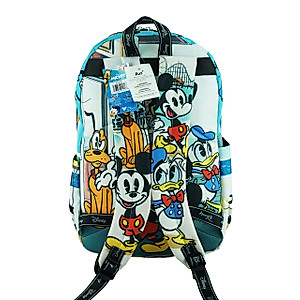 Disney Mickey Mouse Wondapop Deluxe Oversize Print Large 16" Backpack with Laptop Compartment - A19757