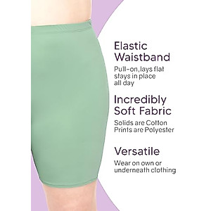 STRETCH IS COMFORT Women's DTY Biker Shorts Red White Polkadot Large