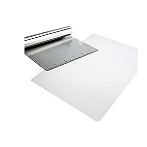 Stainless Steel Food Scraper and Chopper Large Griddle Spatula Kitchen Tool Gadget by MERRY BIRD