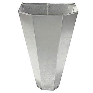 Little Giant RC2 Galvanized Steel Medium Poultry Restraining Flat Back Design Funnel Cone for Chicken, Birds, and Turkeys up to 10 Pounds, (4 Pack)