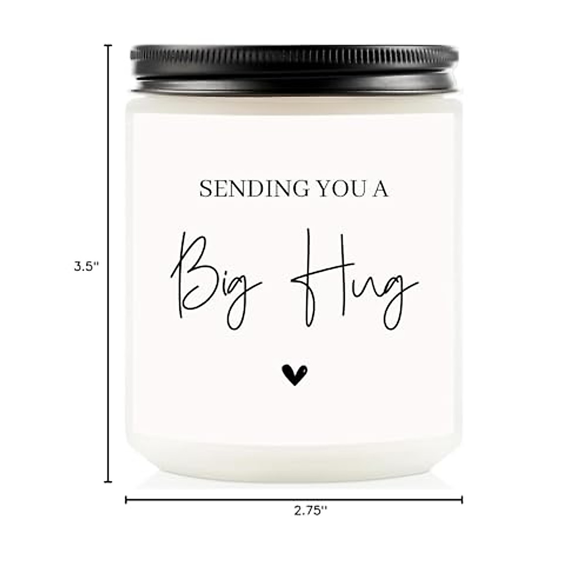 Sympathy Gifts for Loss of Loved One, Get Well Soon Thinking of You Gifts for Women, Memorial Bereavement Condolence Gifts, Handmade Lavender Natural Soy Wax Candle Gifts for Comfort (7oz)