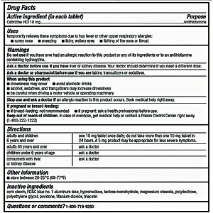 berkley jensen 24 Hour Allergy Relief (365-Count), 10 mg Cetirizine Hydrochloride Antihistamine - Fast Allergy Medicine for Indoor & Outdoor Allergies, Easy-Swallow Tablets, Compare to Zyrtec