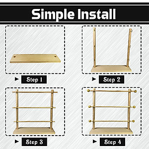 SAVINA Ribbon Organizer - Wooden Ribbon Rack Holder for Sewing Craft, Wreath, Mesh, Thread, Tape, Roll - Ideal for Florist Arts & Gift Wrapping Storage