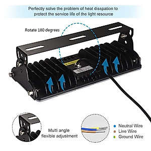 LED Flood Light, chunnuan,100W LED floodlights 9000LM Warm White(2800-3200K) Outdoor Waterproof IP65 Super Bright Flood Lamp Security Light Spotlight Lamp for Outdoor Garage,Garden,Yard